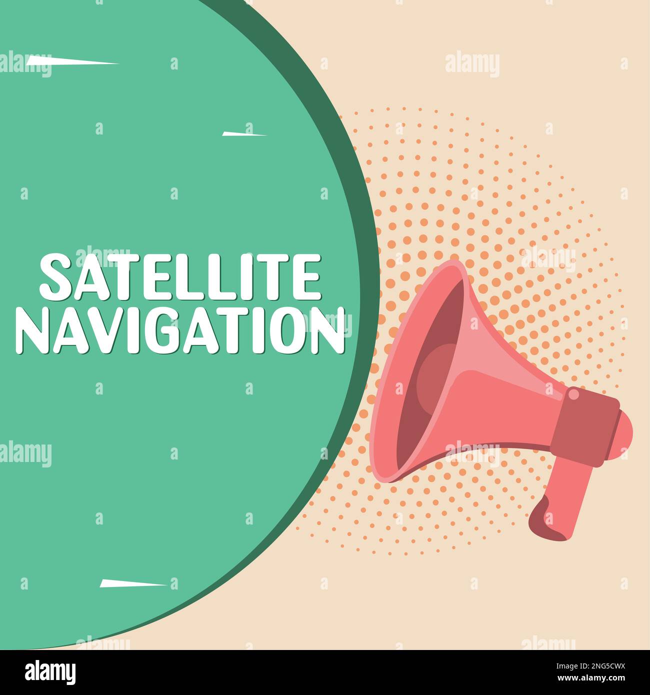 Text sign showing Satellite Navigation. Business idea system providing ...