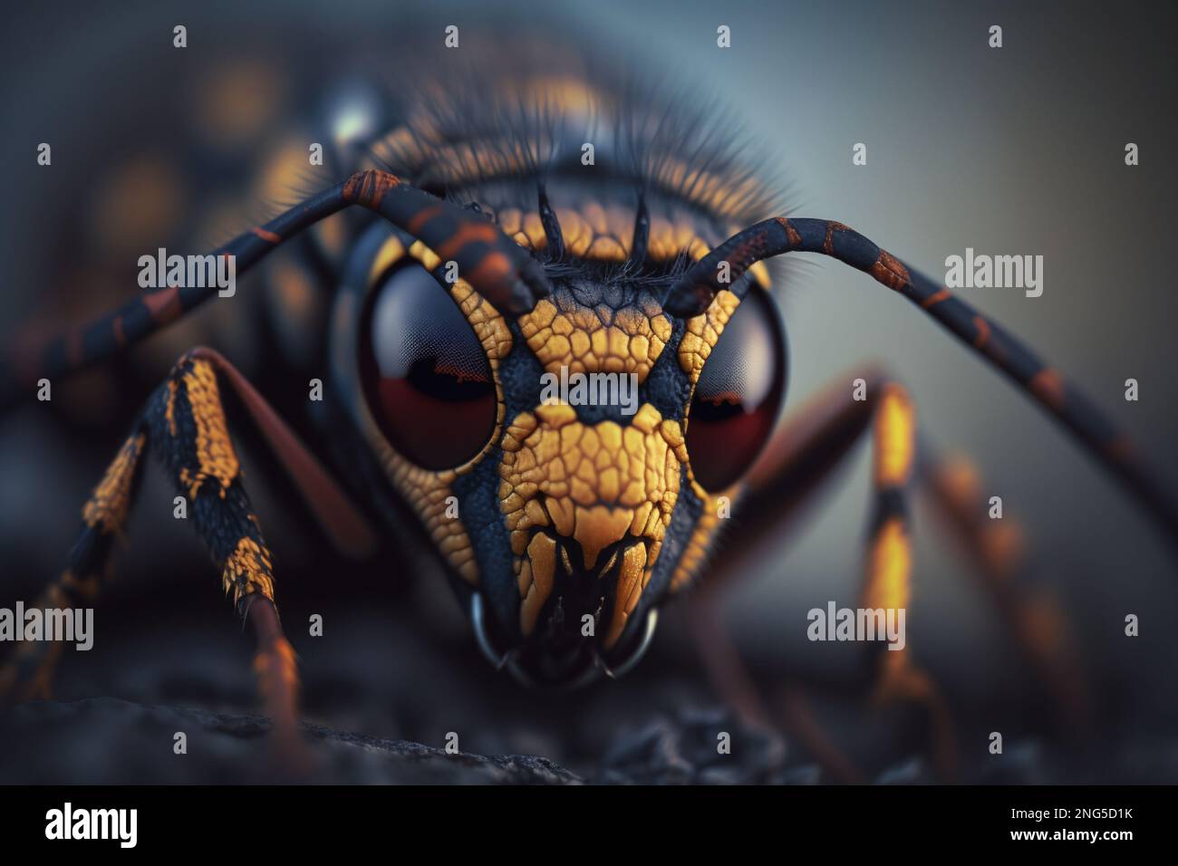 Wasp mandibles compound eye hi-res stock photography and images - Alamy
