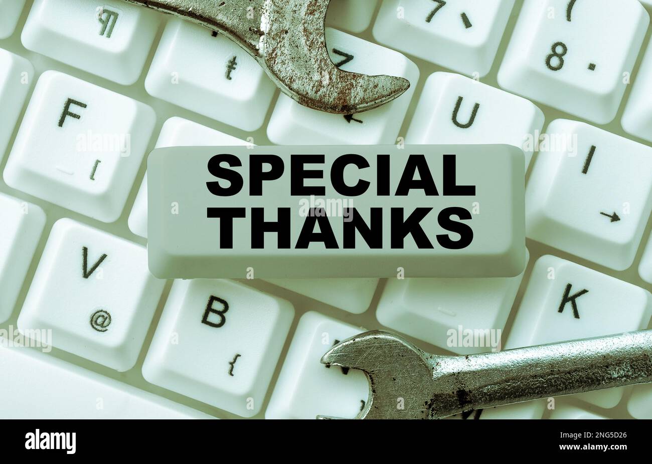 Writing displaying text Special Thanks. Business showcase expression of appreciation or ...