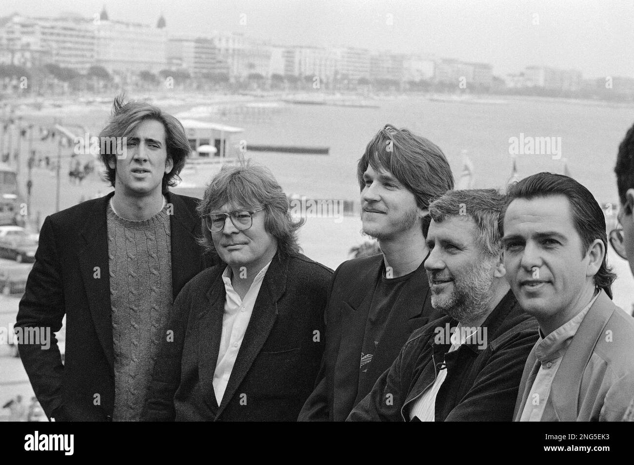 From left, actor Nicolas Cage, director Alan Parker, actor Matthew ...