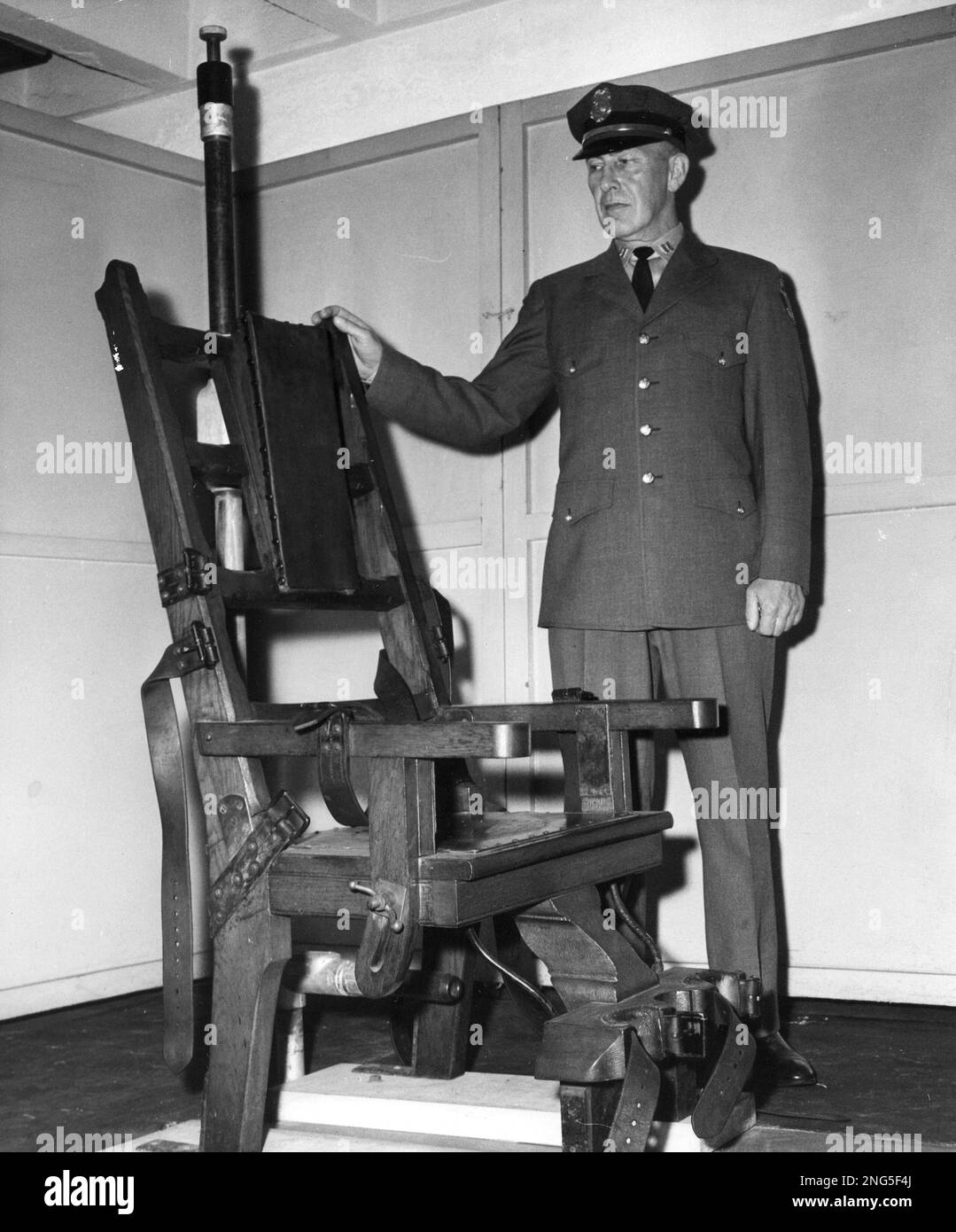 The electric chair at Walpole State Prison, which may never be used ...