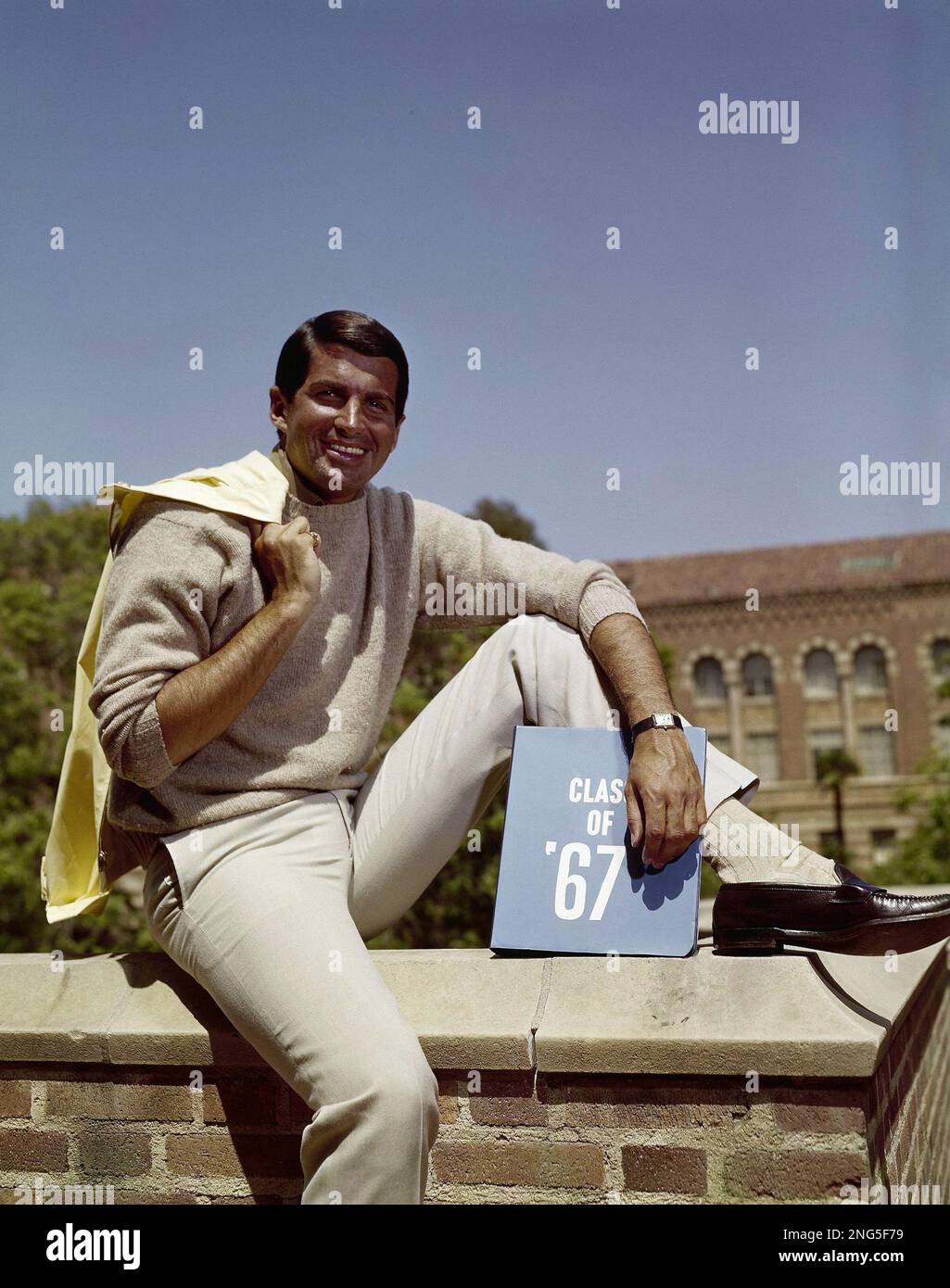 Actor George Hamilton is shown on the UCLA campus in Los Angeles in ...