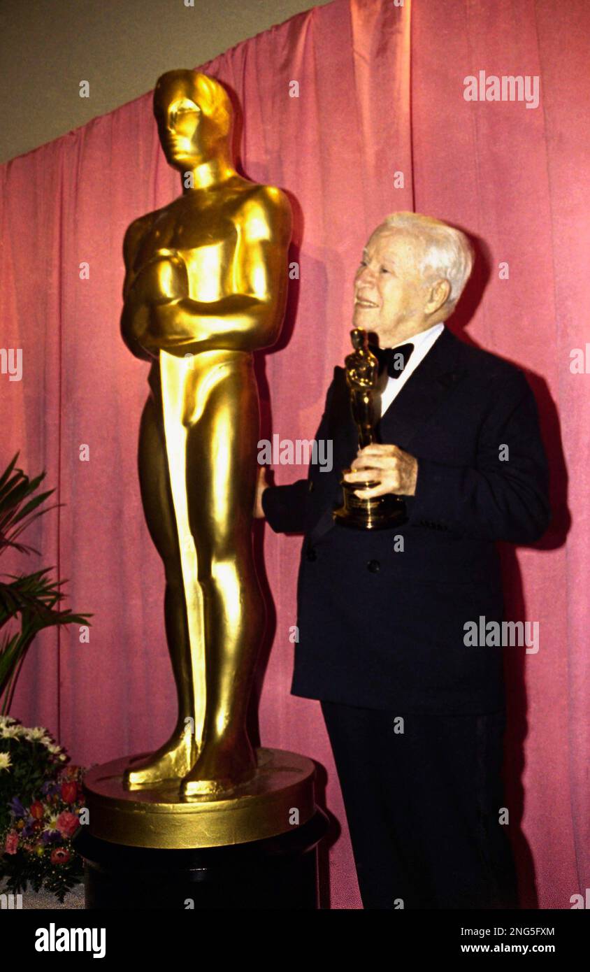 Charlie Chaplin at the 1971 Academy Awards presented March 27, 1972 at ...
