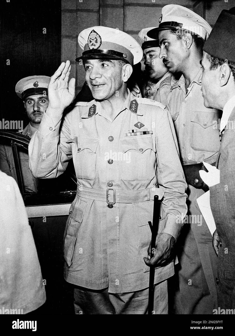 New Egyptian premier, Mohamed Naguib Bey is seen shortly after he ...