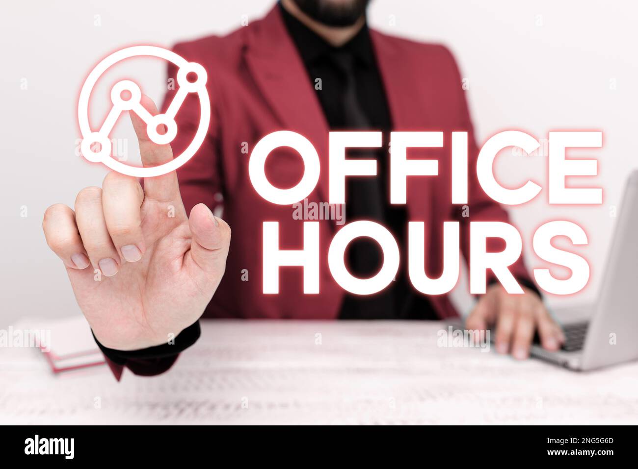 Text caption presenting Office Hours. Business approach The hours which ... Text caption presenting Office Hours. Business approach The hours which ...
