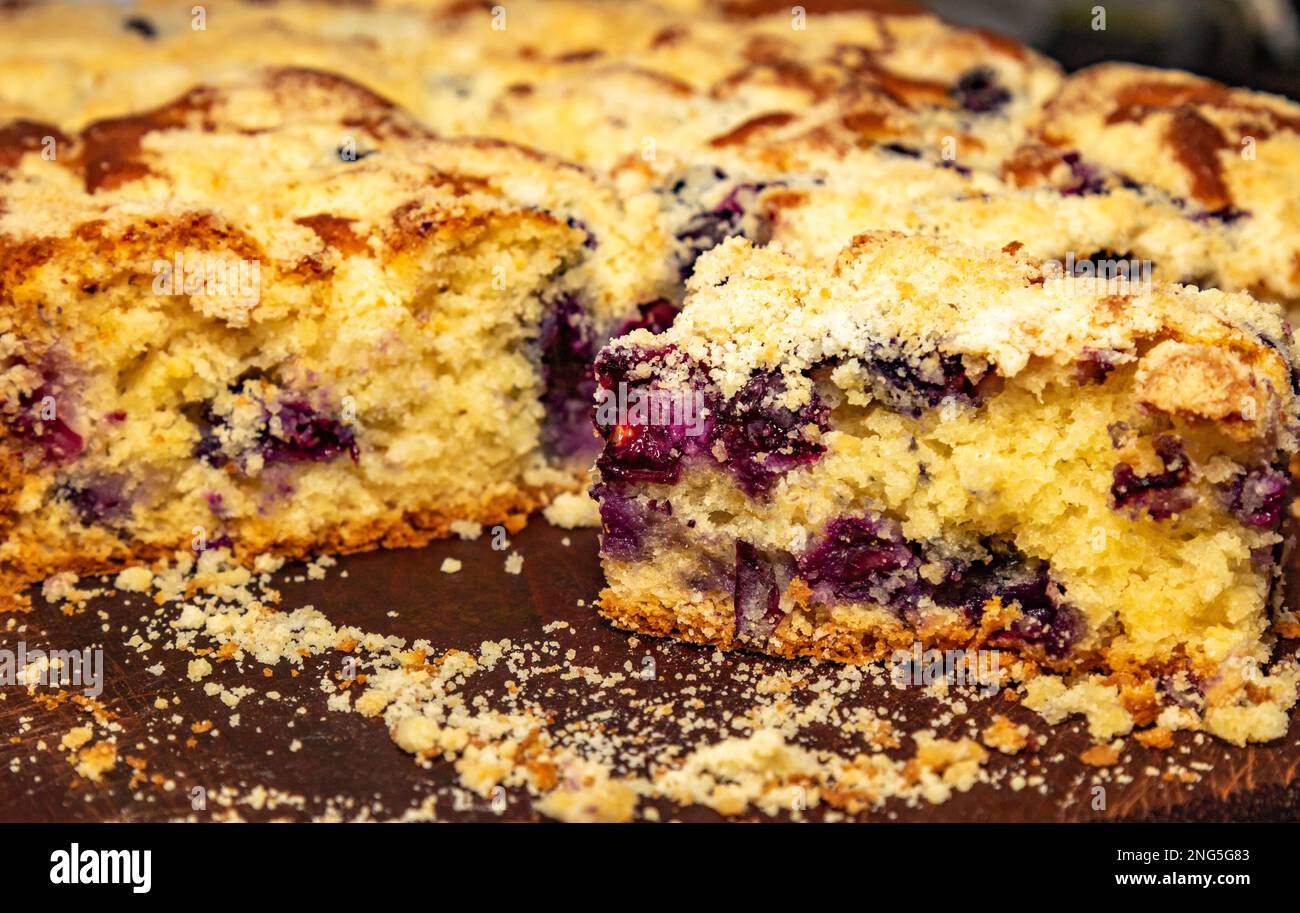 Classic black grape cake (Isabel burgundy variety) known as "cuca de ...