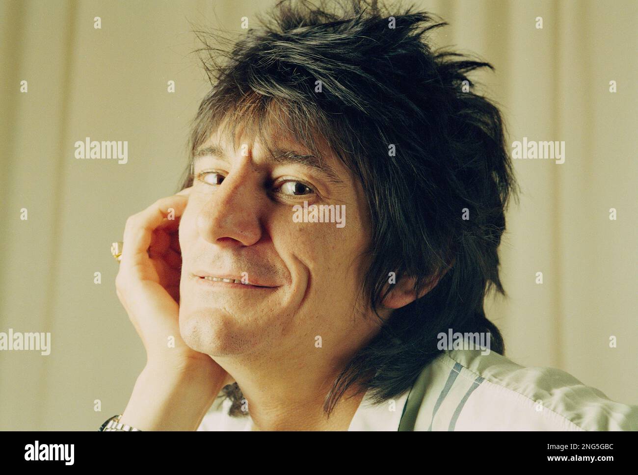 Rolling Stones guitarist Ron Wood is seen in 1992. (AP Photo Stock ...