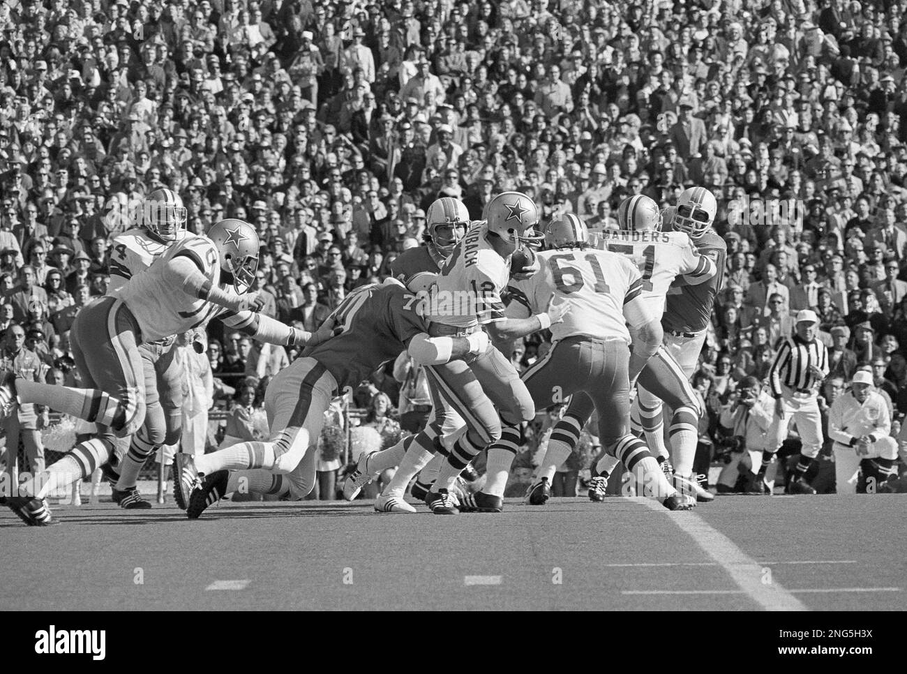Dallas quarterback Roger Staubach, who was named the most valuable ...