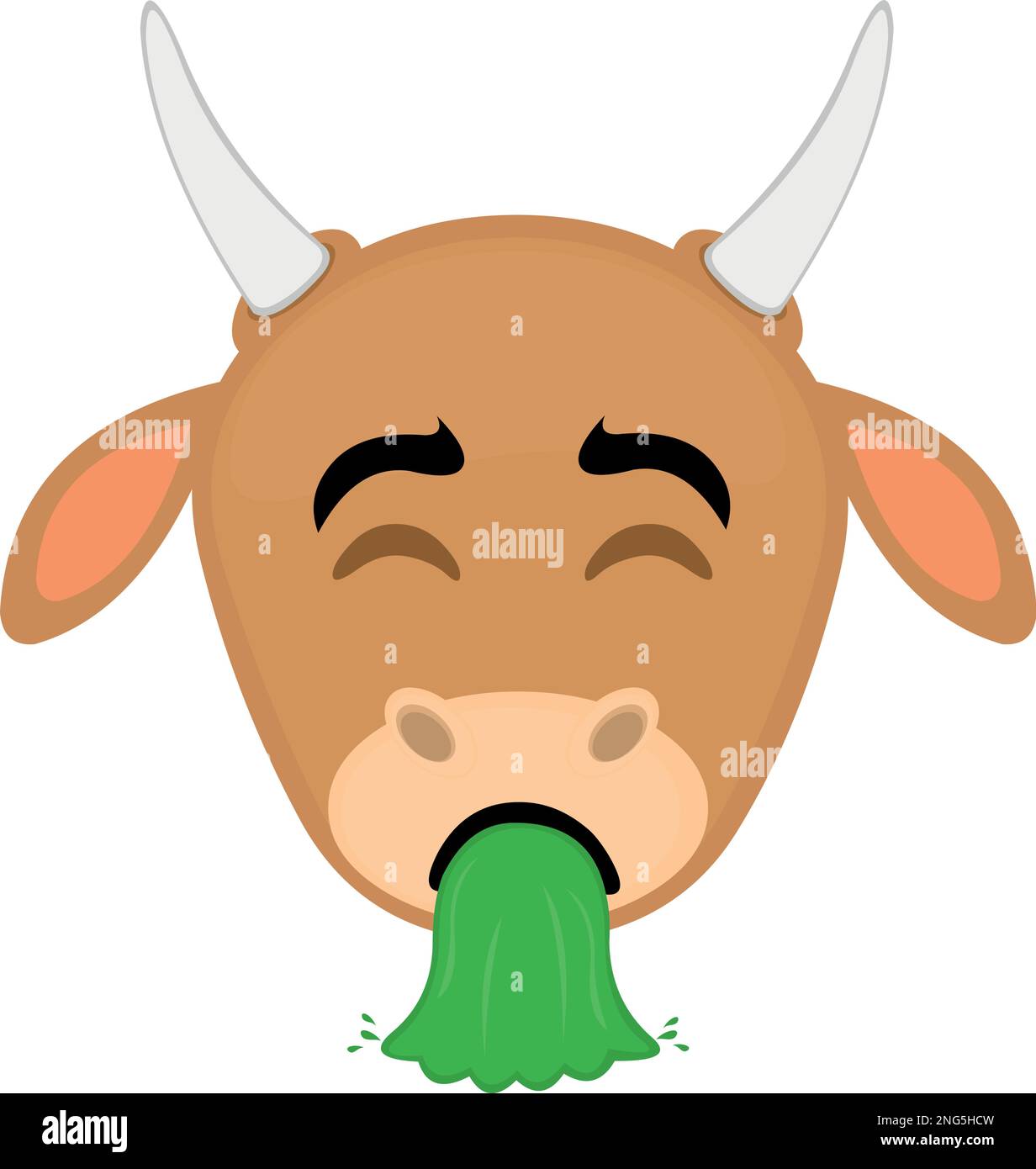 Cow vomiting Stock Vector Images - Alamy