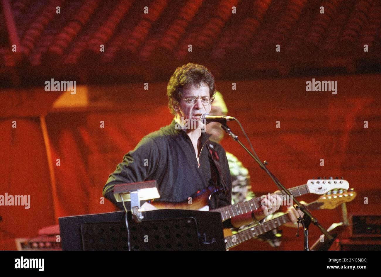 Lou Reed performs "Foot of Pride" during the Bob Dylan anniversary ...