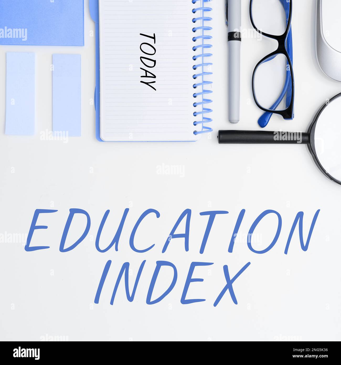Sign displaying Education Index. Word Written on aiming to meet ...
