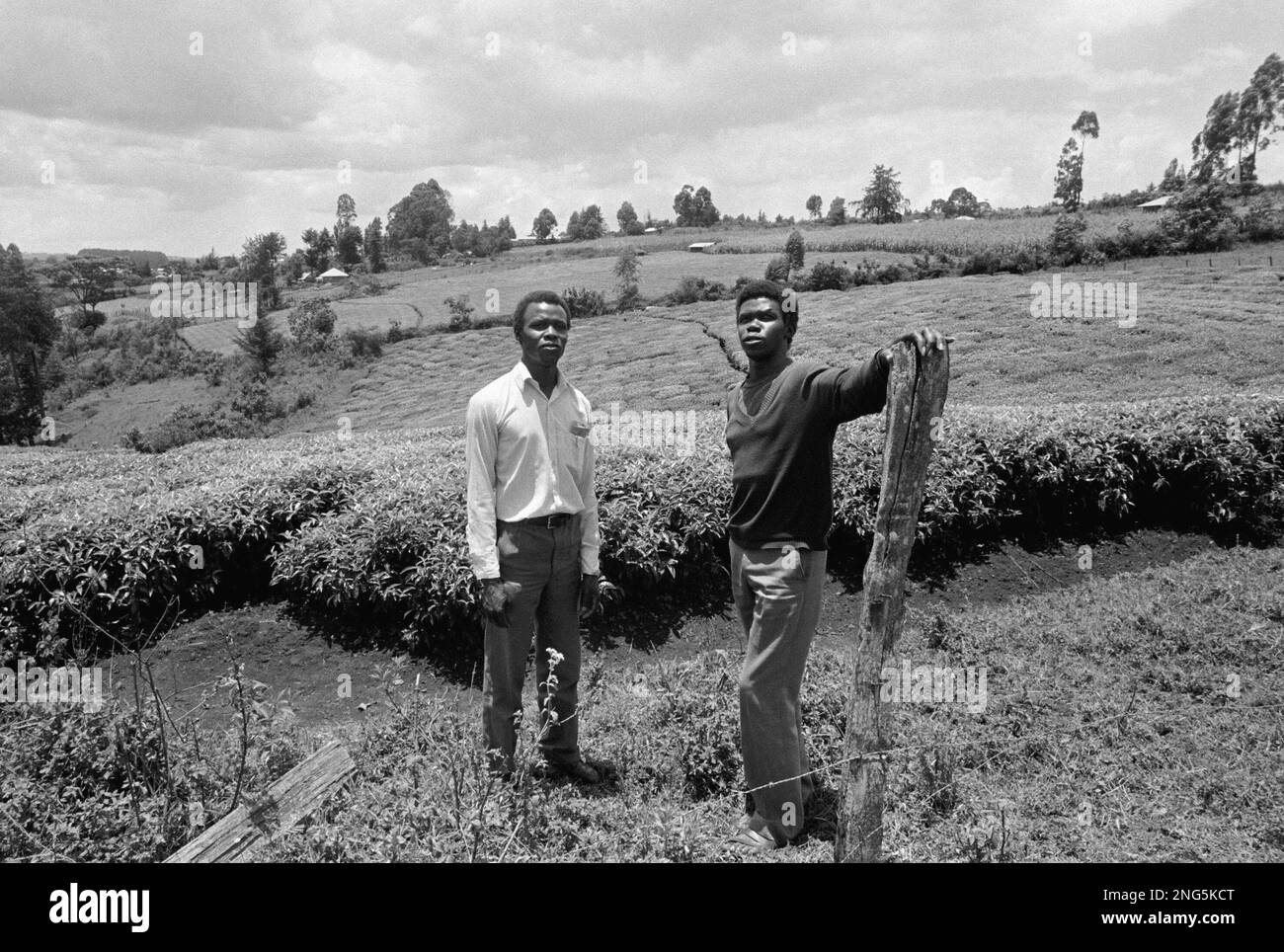 David Langat ( white shirt) and his brother Solomon, posing at their ...