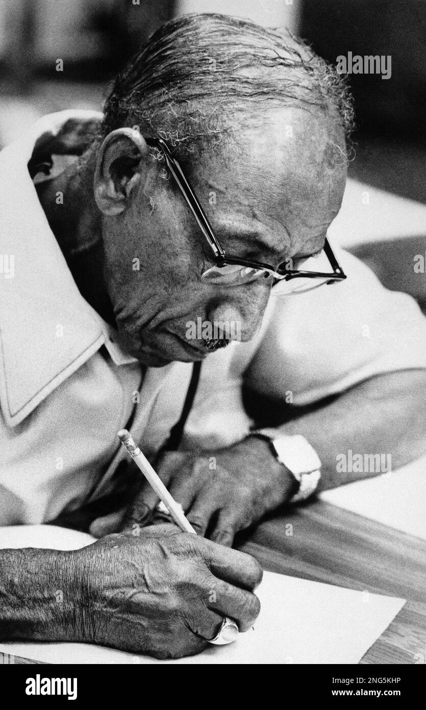 Eugene Sumler, 75-years-old, is learning how to read and write. He says ...