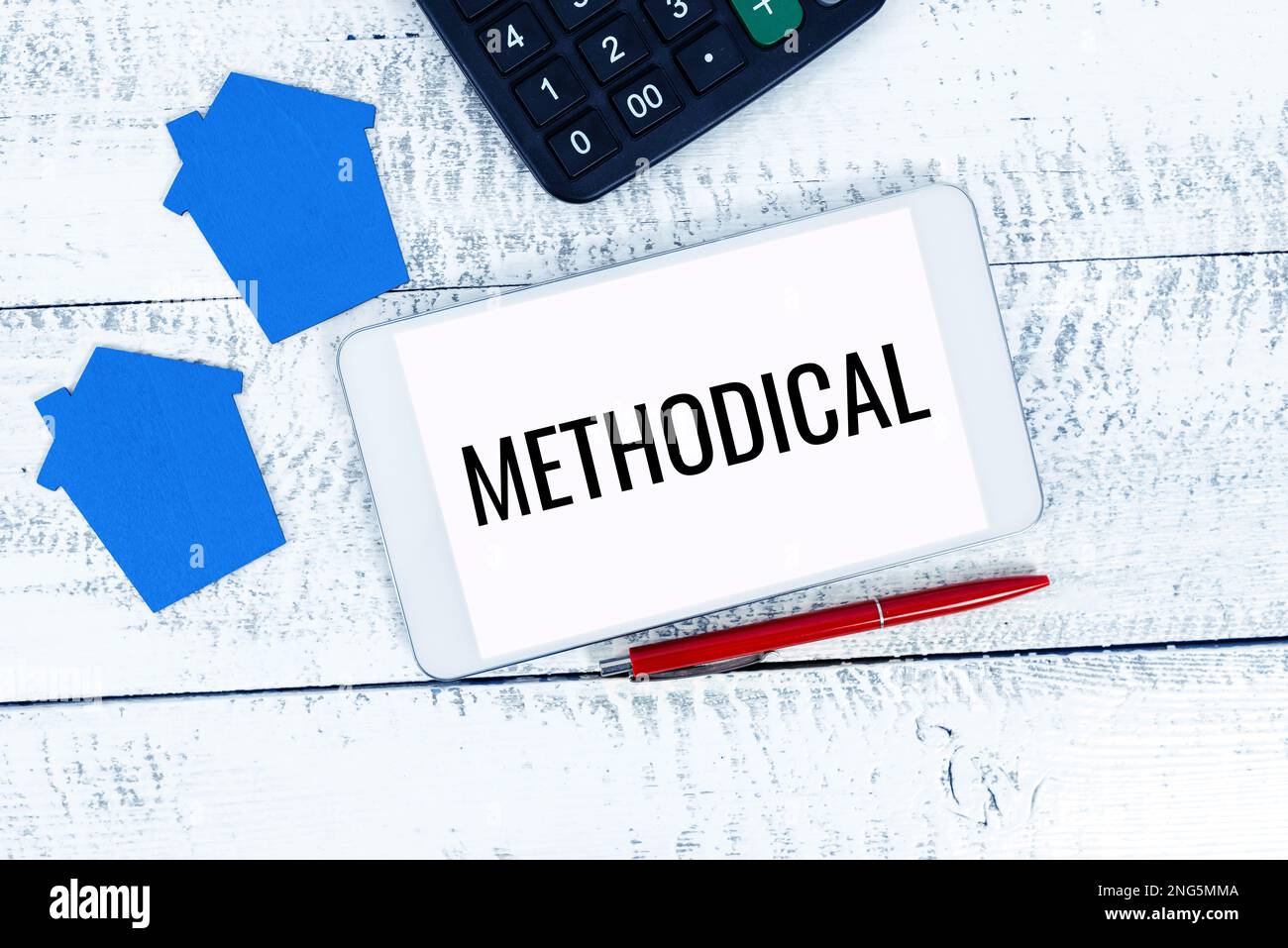 Hand writing sign Methodical. Word Written on System of Methods used in a study or activity ...