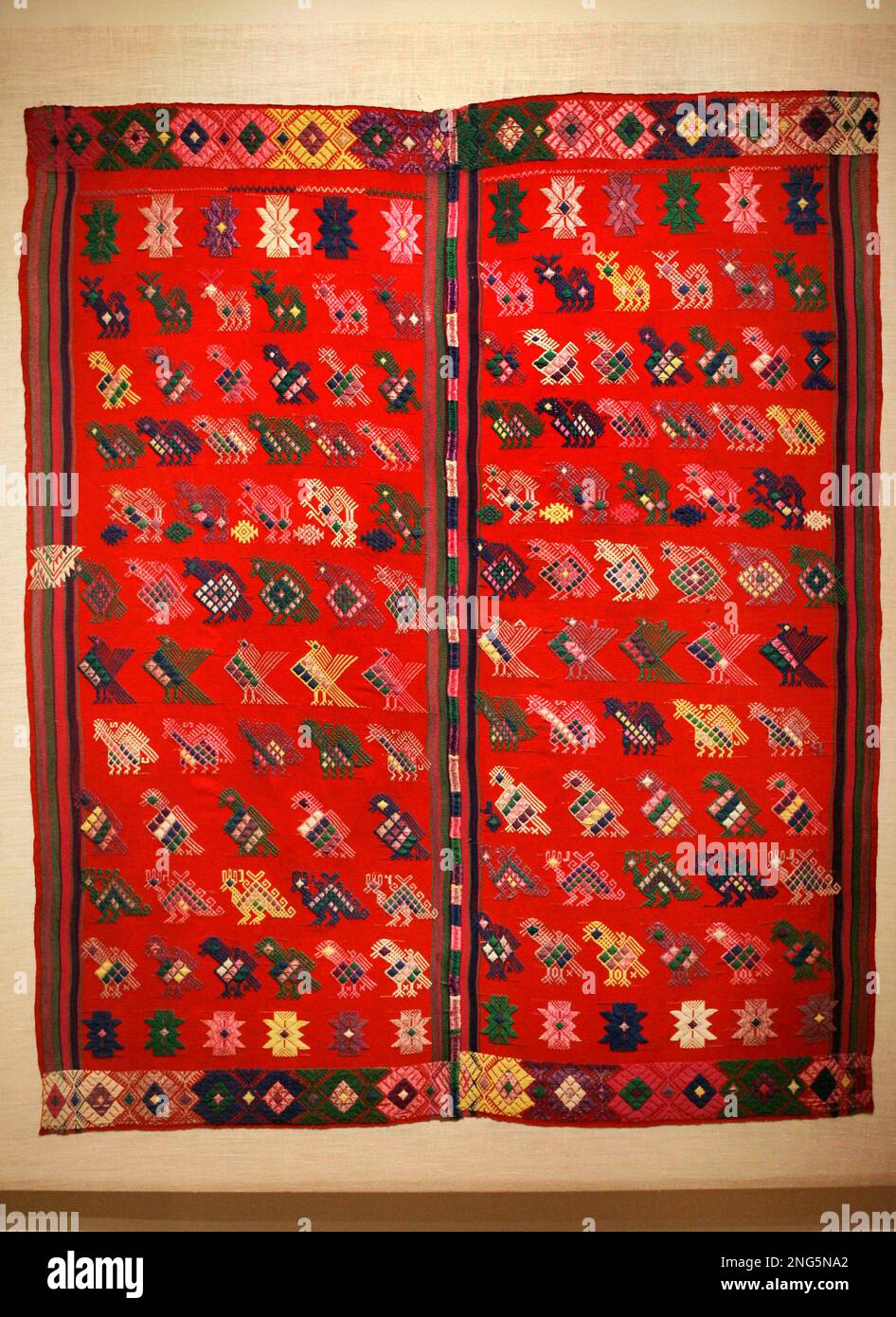 A tzute woven in 1940 for a religious confraternity among Guatemala's ...