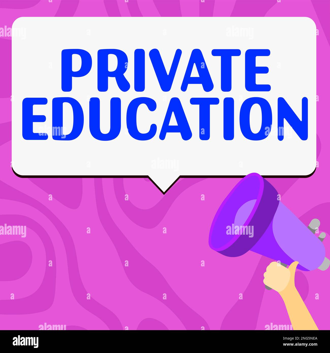 Text showing inspiration Private Education. Business concept Belonging ...