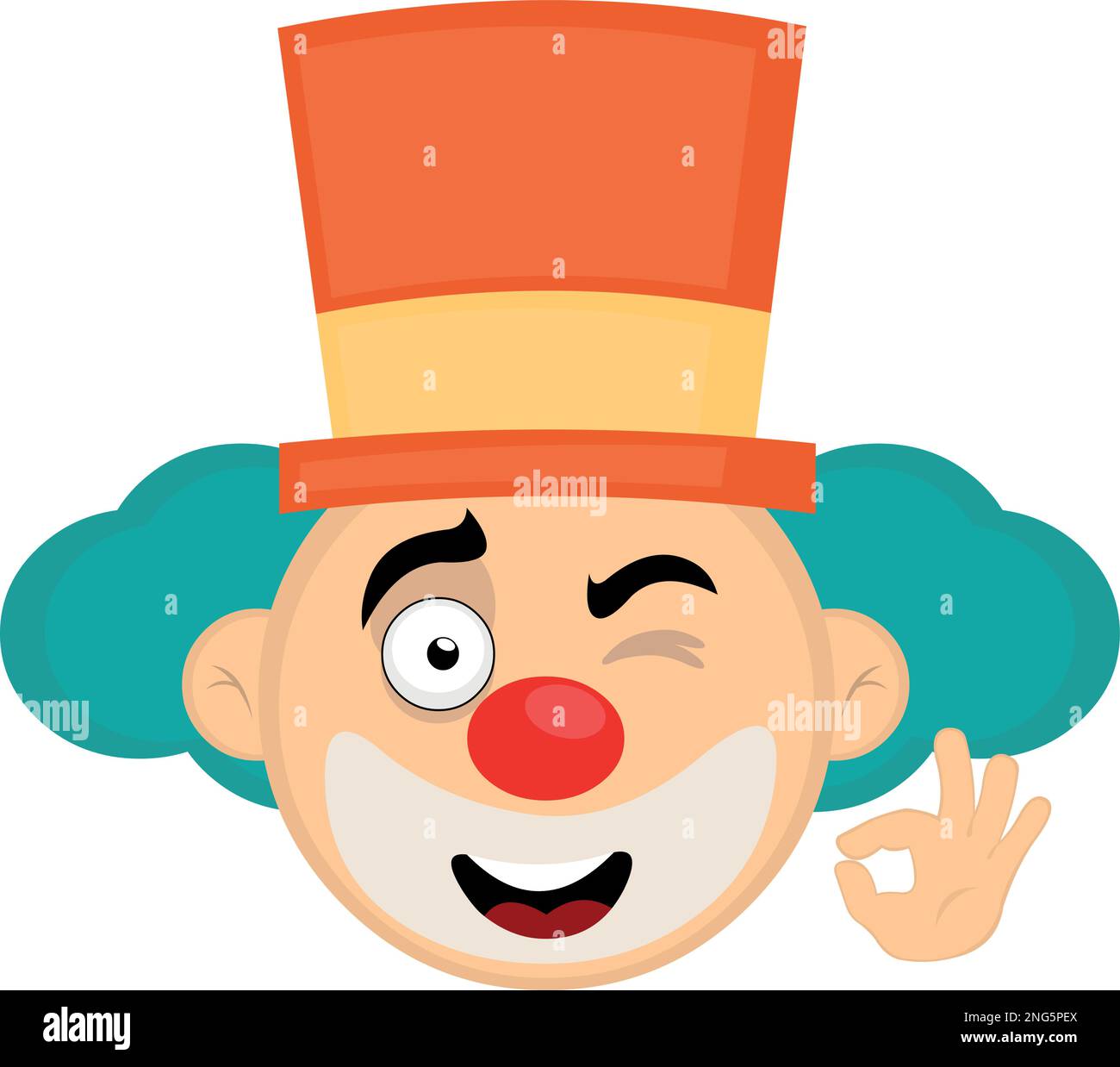 Cheerful person satisfaction Stock Vector Images - Alamy