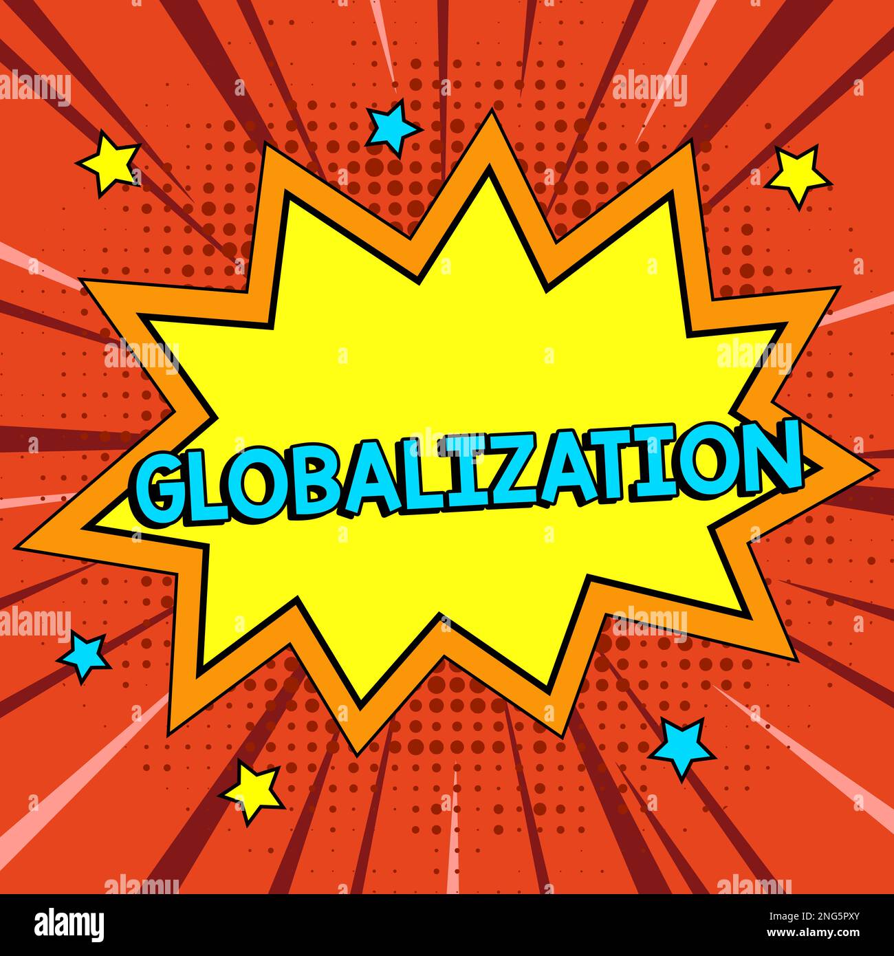 Handwriting text Globalization. Word Written on development of an ...