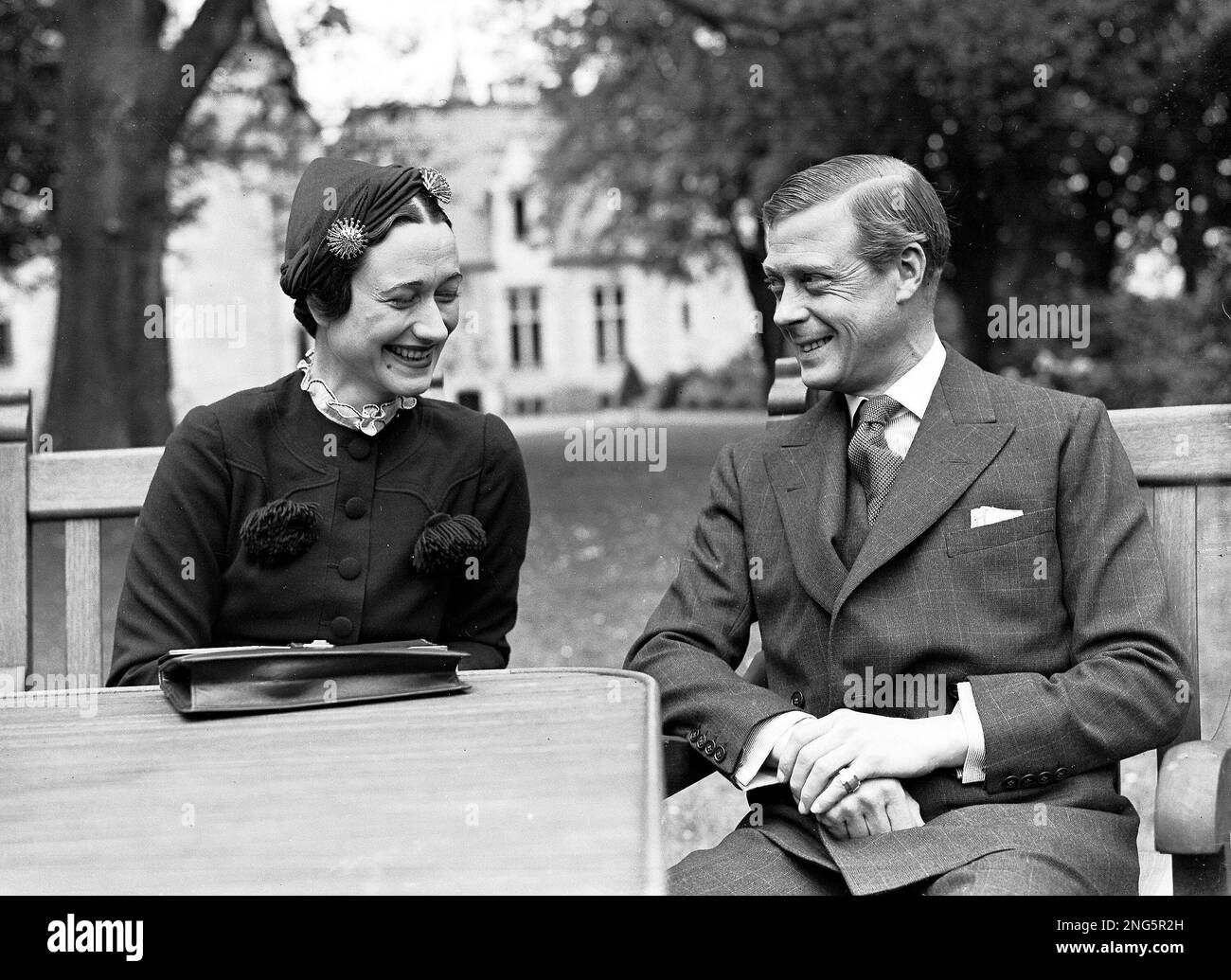 Britain's Duke of Windsor and his American fiancee Mrs. Wallis Simpson ...