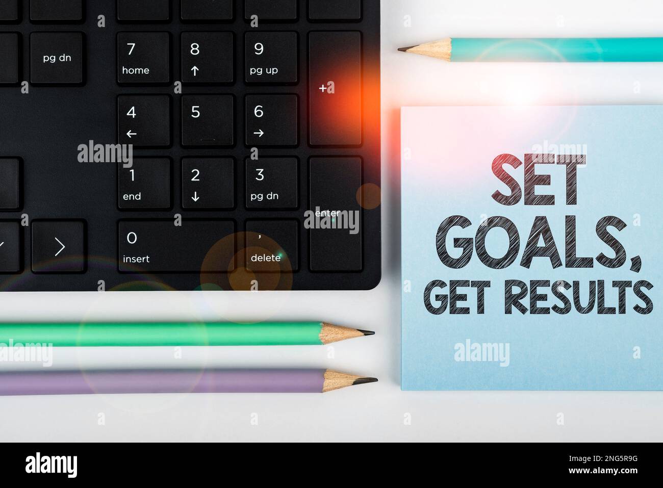 Writing displaying text Set Goals, Get Results. Conceptual photo ...
