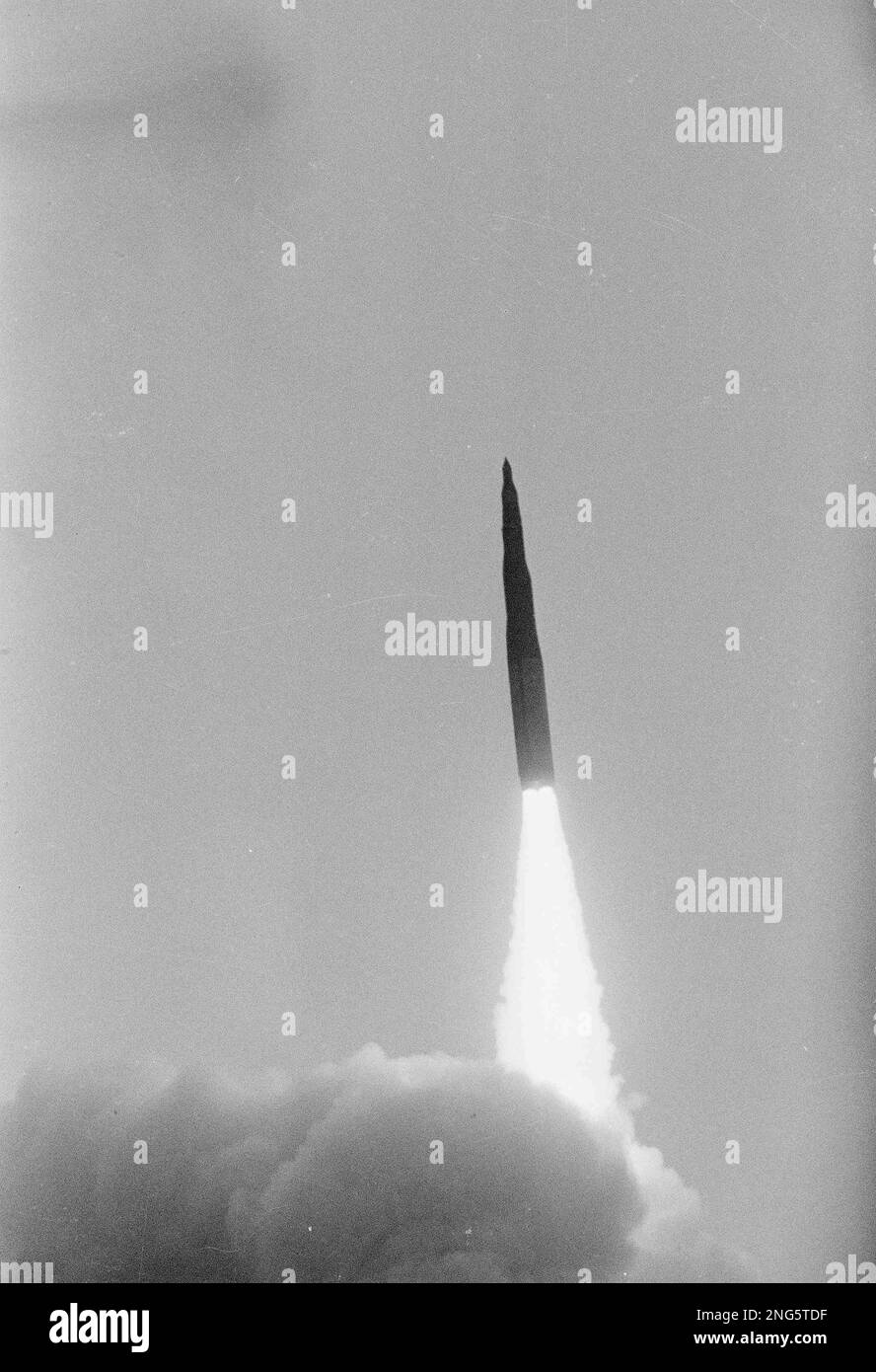 The Minuteman 2, the United States' most advanced strategic missile, is ...