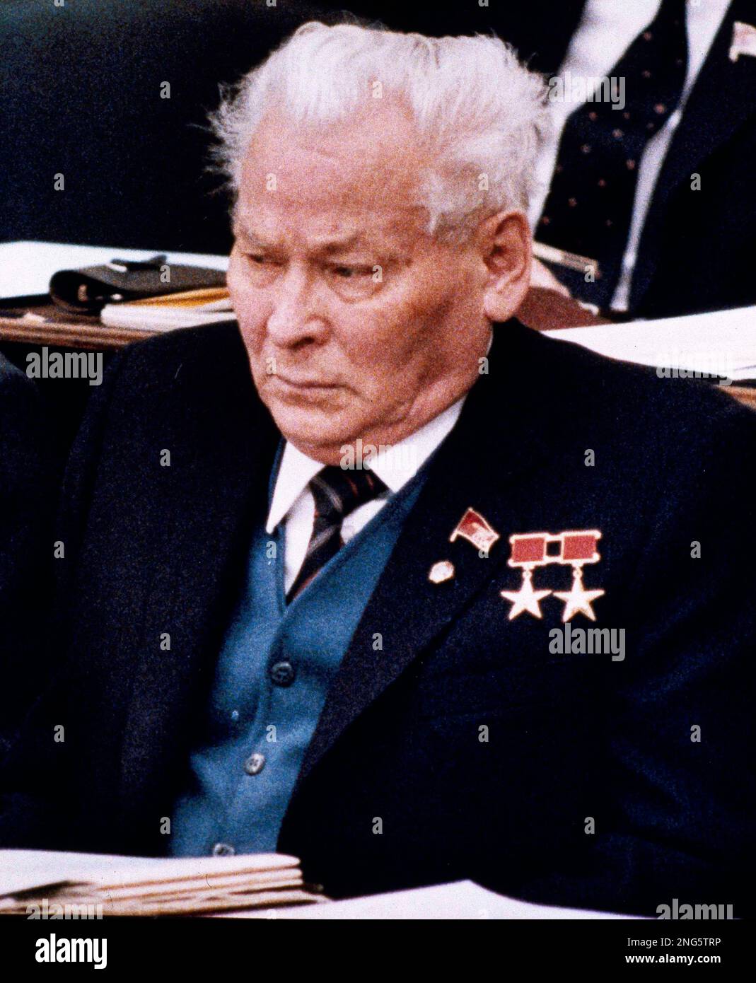 Soviet Politburo member Konstantin Chernenko is seen, 1983. (AP Photo ...