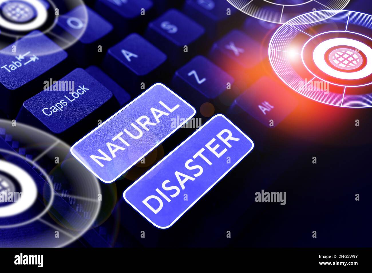 Handwriting text Natural Disaster. Business approach occurring in the ...