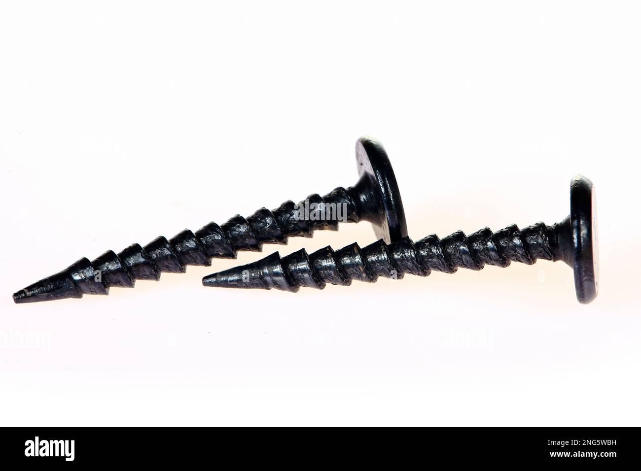 Silver screw nut isolated on white background,Close-up pictures Stock ...