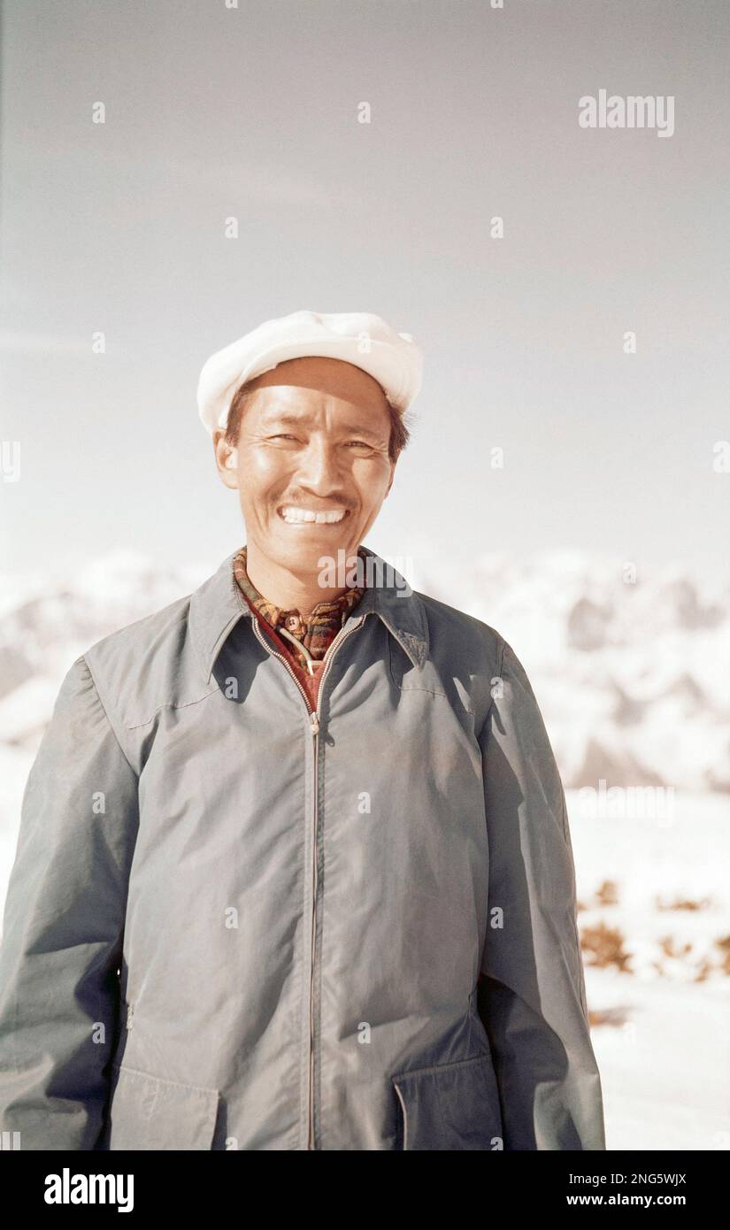 Sherpa guide Tenzing Norgay, famed co-conquerer of Mount Everest ...