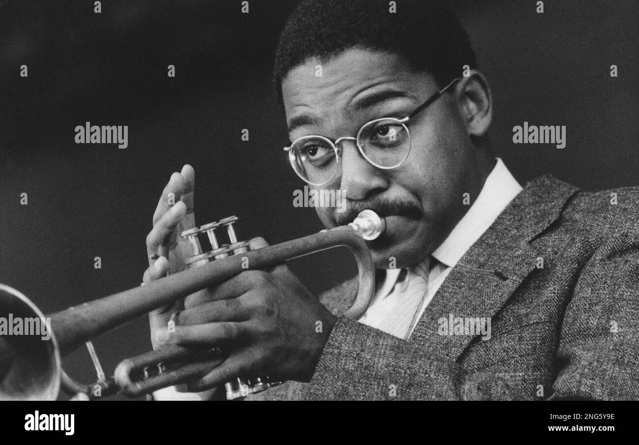 Musician Wynton Marsalis plays his trumpet at the annual Newport Jazz Festival in Newport, R.I ...