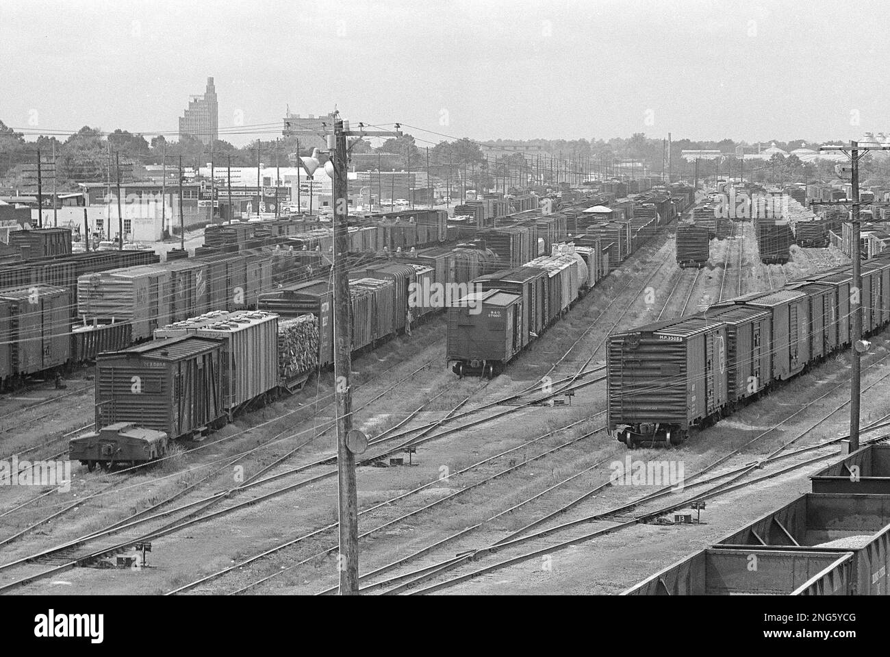 The railroad tracks in the industrial area of Jackson, Miss., June 19 ...