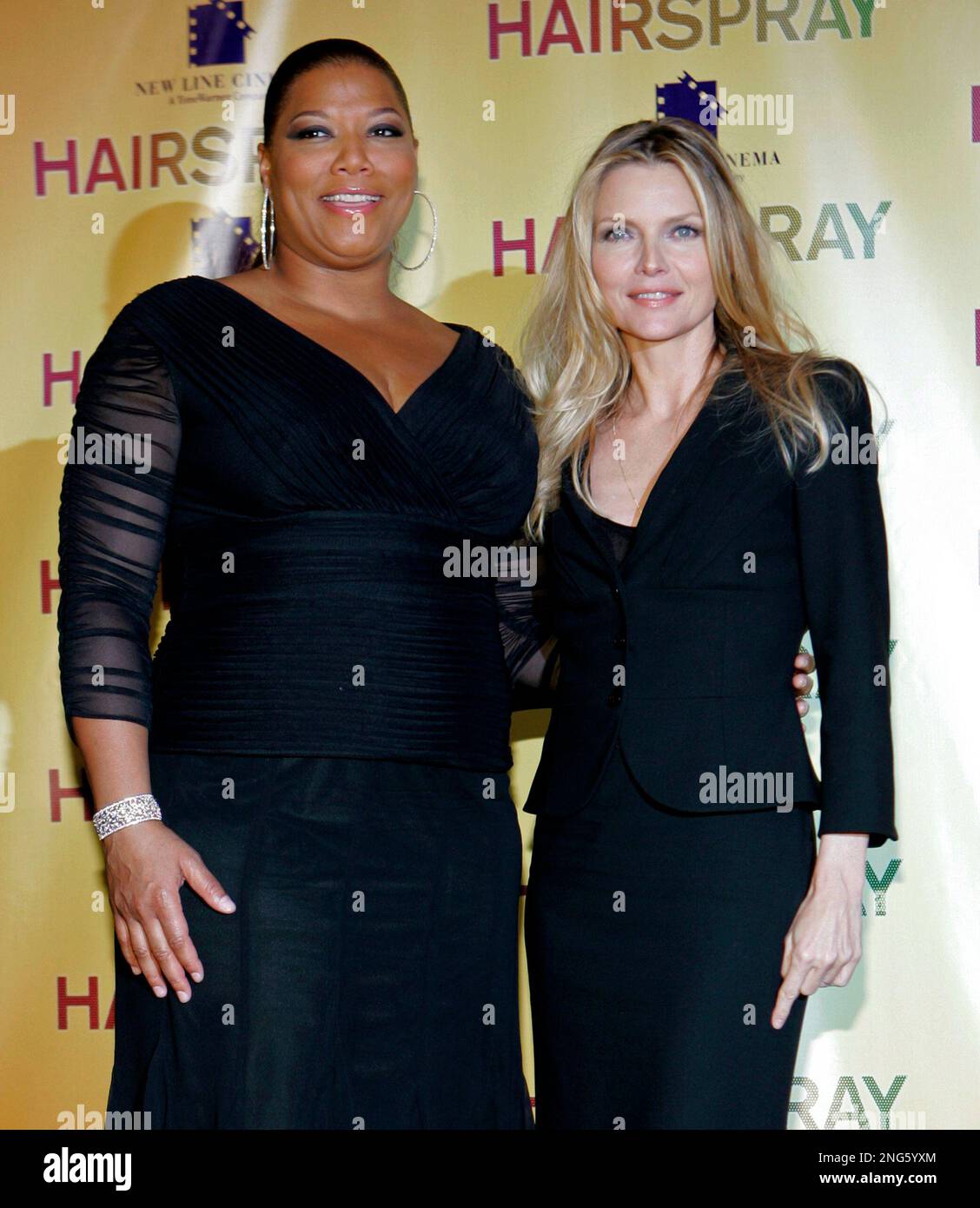 Actresses Queen Latifah, left, and Michelle Pfeiffer, cast members of ...