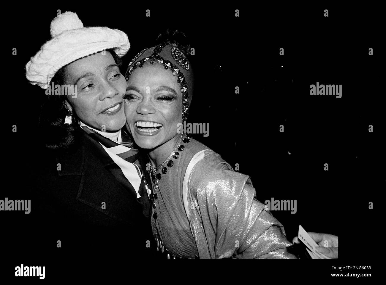 Actress Eartha Kitt, right, with Coretta King, wife of Dr.Martin Luther ...
