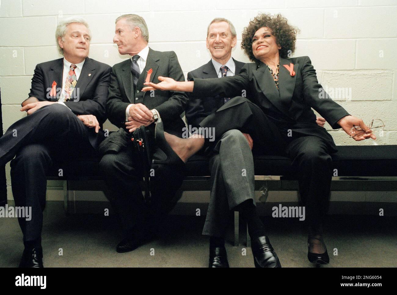 From left film historian Robert Osborne; actor Roddy McDowall; actor ...
