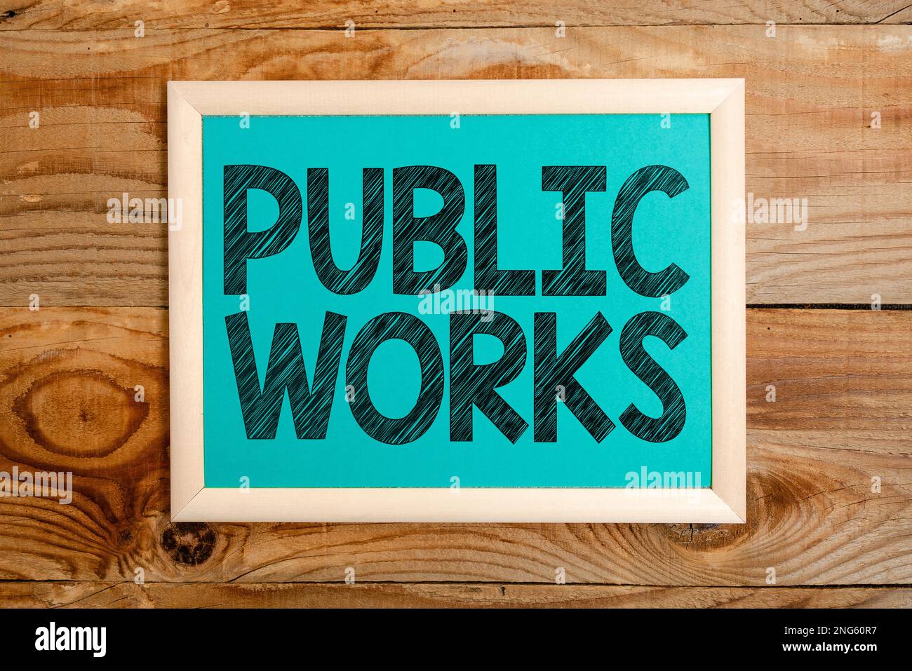 Writing displaying text Public Works. Internet Concept Describes the ...