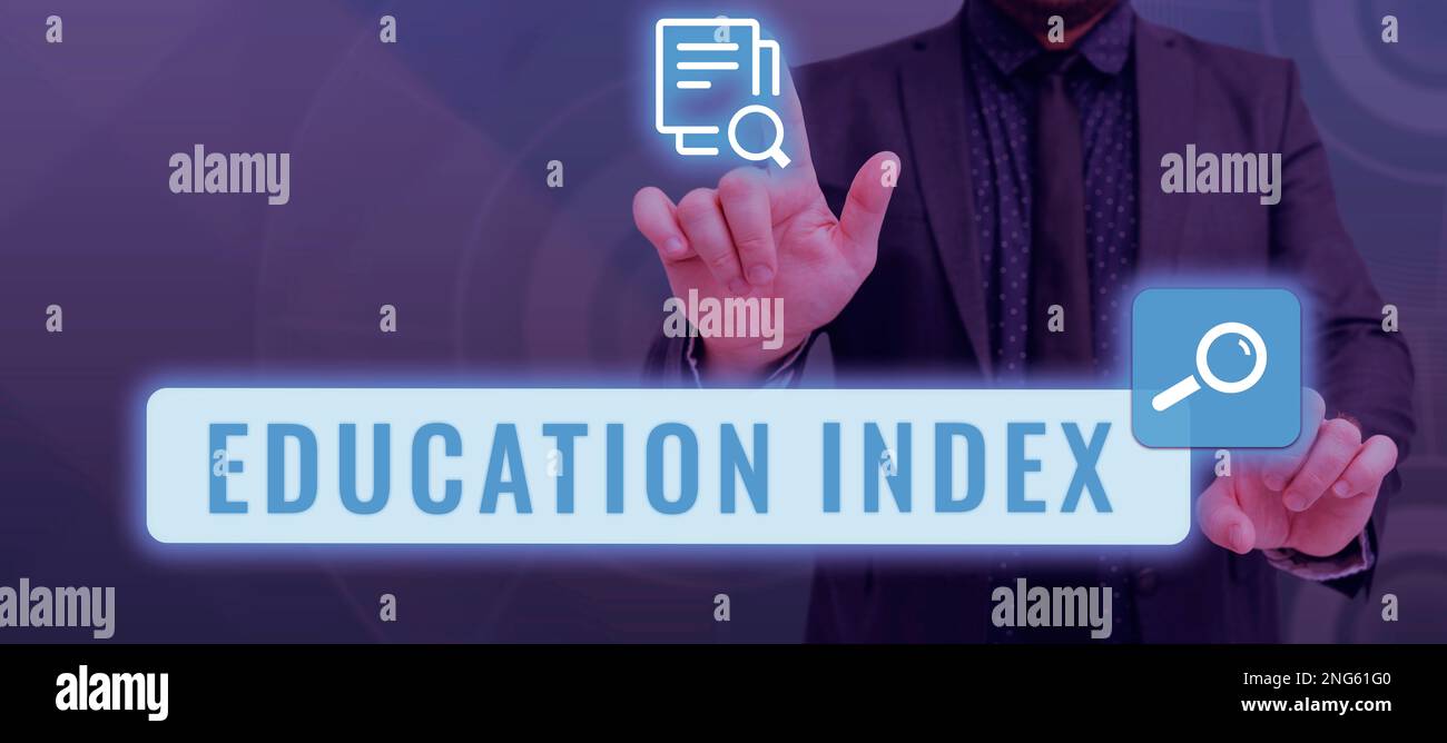 Inspiration showing sign Education Index. Word for aiming to meet ...