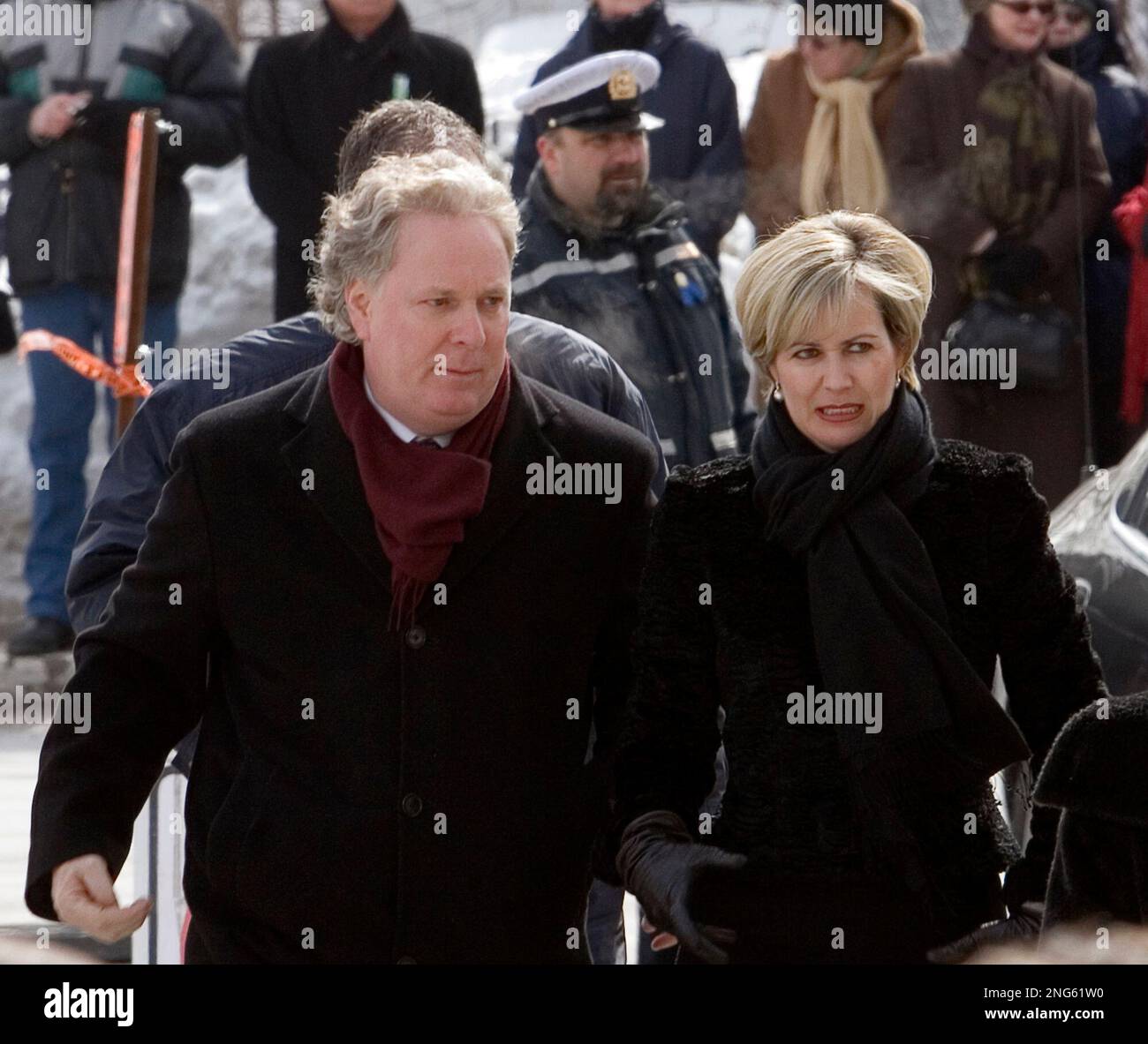 Queec Premier Jean Charest and his wife, Michelle Dionne, arrive for ...