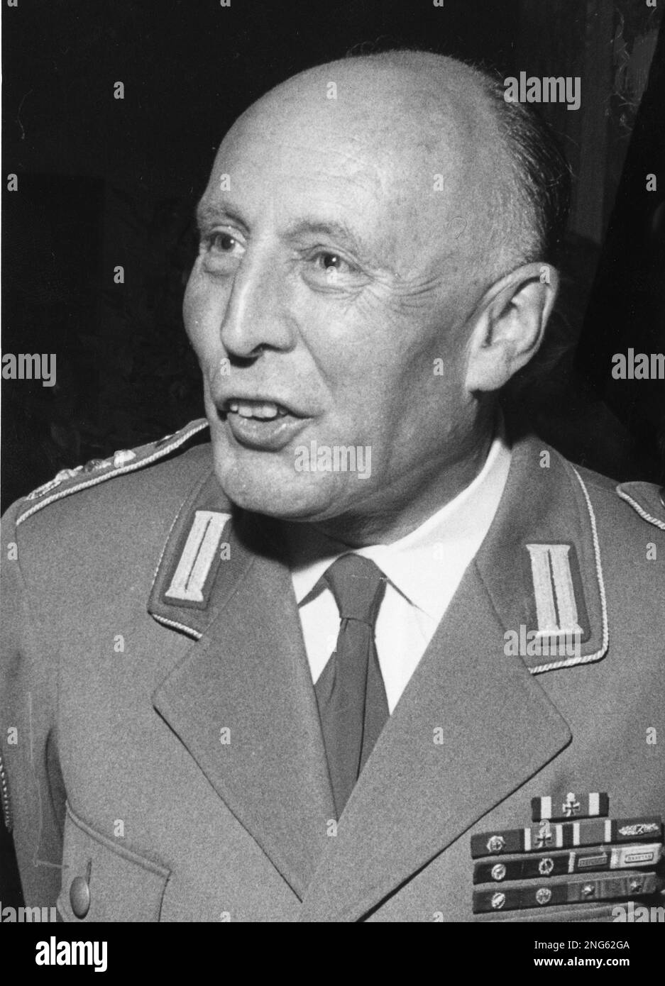 October 1962 portrait of brigadier general Prof. Dr. August Baron von ...