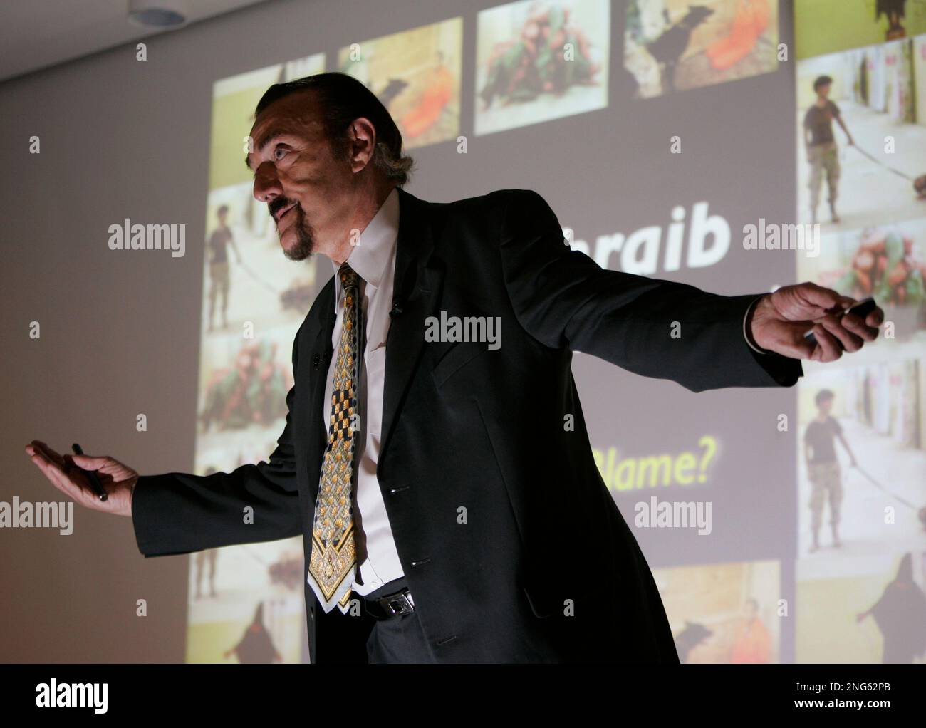 Stanford psychology professor Philip Zimbardo gives a lecture on Abu ...