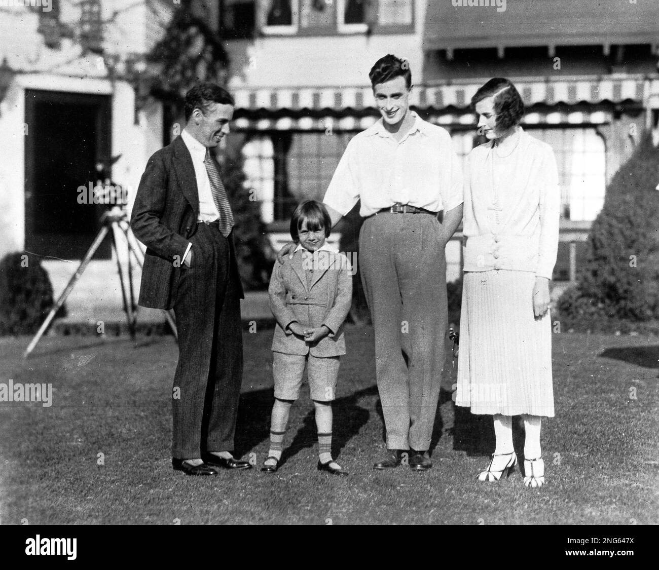 Britain's Lord Louis Mountbatten, second right, and his wife Lady ...