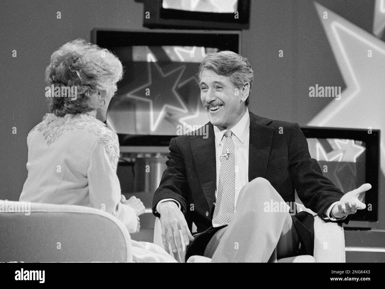 Hollywood Reporter Rona Barrett Interviews Actor Rock Hudson At Nbc