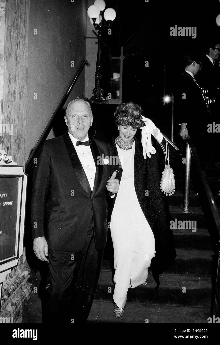 Film director Josh Logan arrives with his wife, actress Nedda Harrigan ...