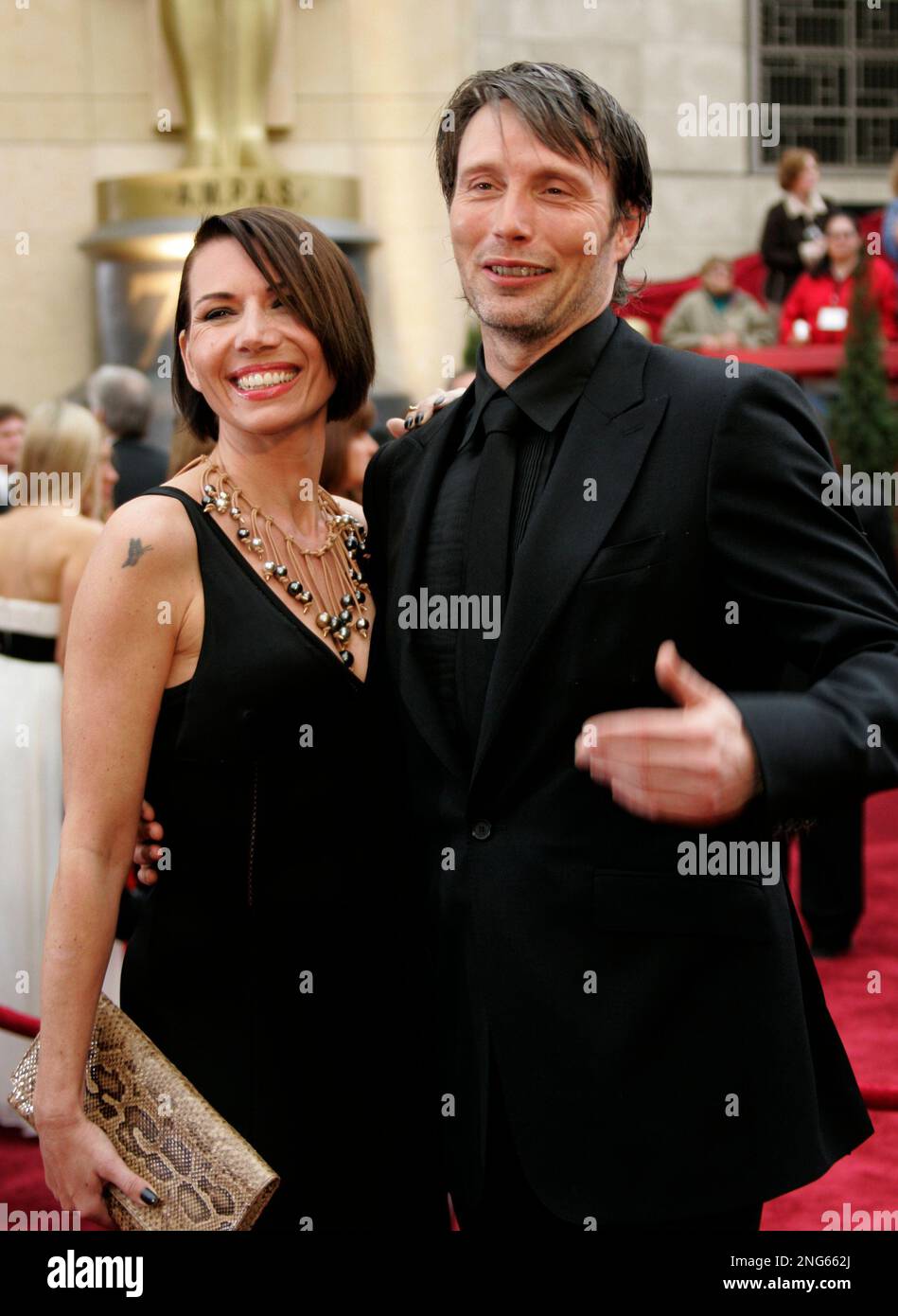 Mads Mikkelsen and his wife Hanne Jacobsen arrive for the 79th Academy ...