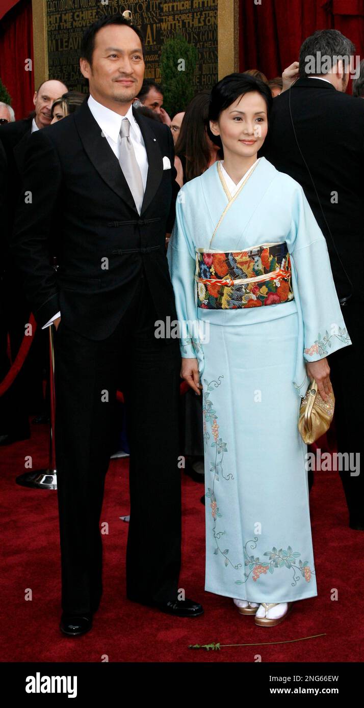 Japanese actor Ken Watanabe, left, a co-star in the Oscar-nominated ...