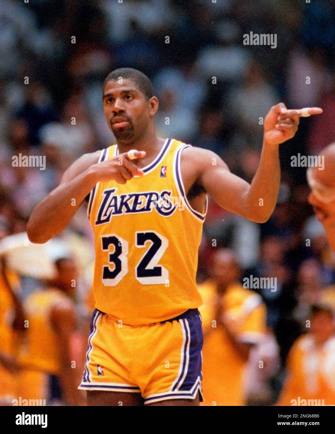 Magic Johnson Lakers Championship