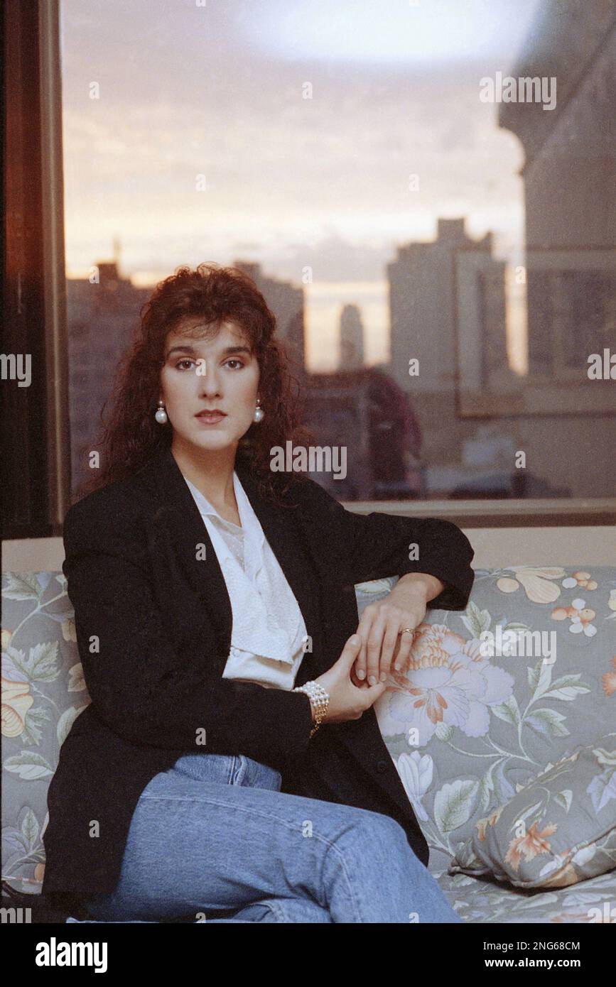 French-Canadian singer Celine Dion during an interview March 29. 1991 ...