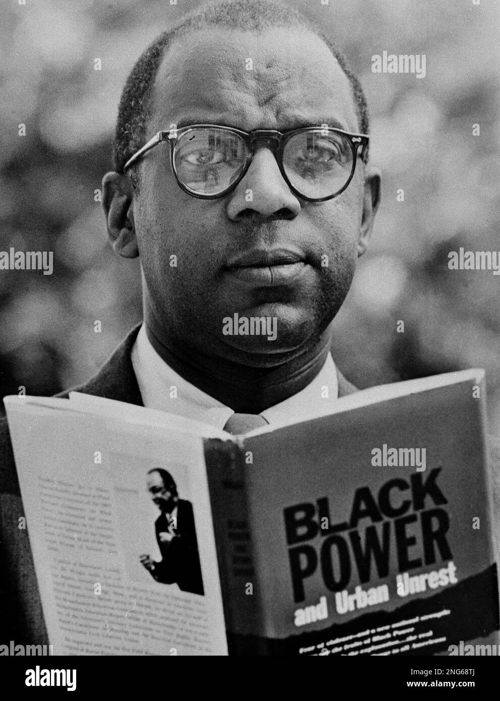 The Rev. Dr. Nathan Wright Jr. is shown with his book" Black Power and ...