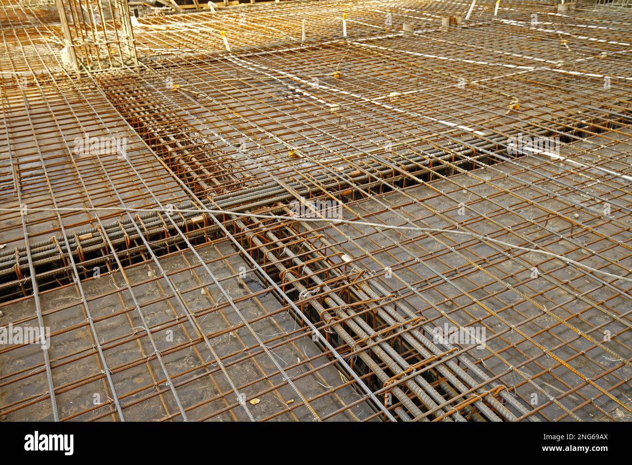 Urban construction buildings foundation Stock Photo - Alamy