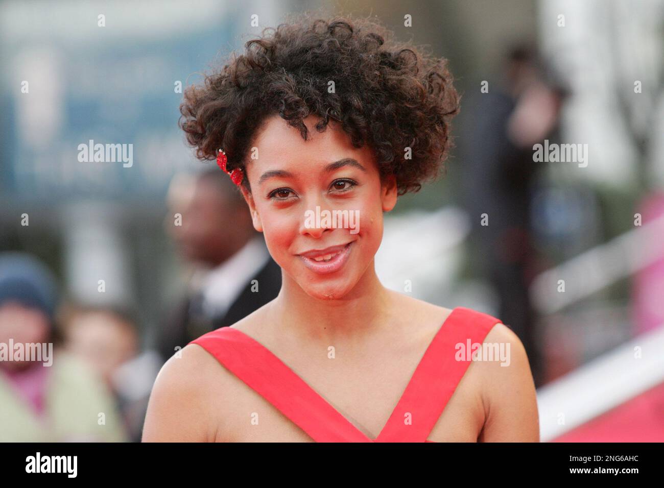 British singer Corinne Bailey Rae arrives for the Brit Awards ceremony ...