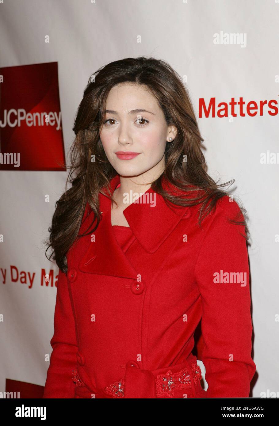 Actress Emmy Rossum arrives to the unveiling of JCPenney's new brand ...